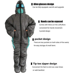 HARDLAND Portable Adult Humanoid Alien Sleeping Bag – Hardland